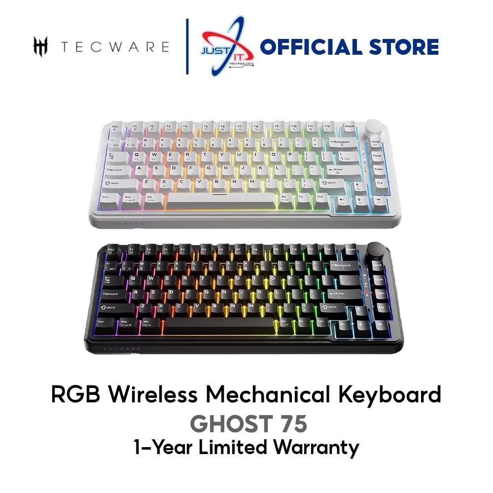 Tecware Ghost 75 RGB Wireless 2.4Ghz / Bluetooth Mechanical Gaming ...