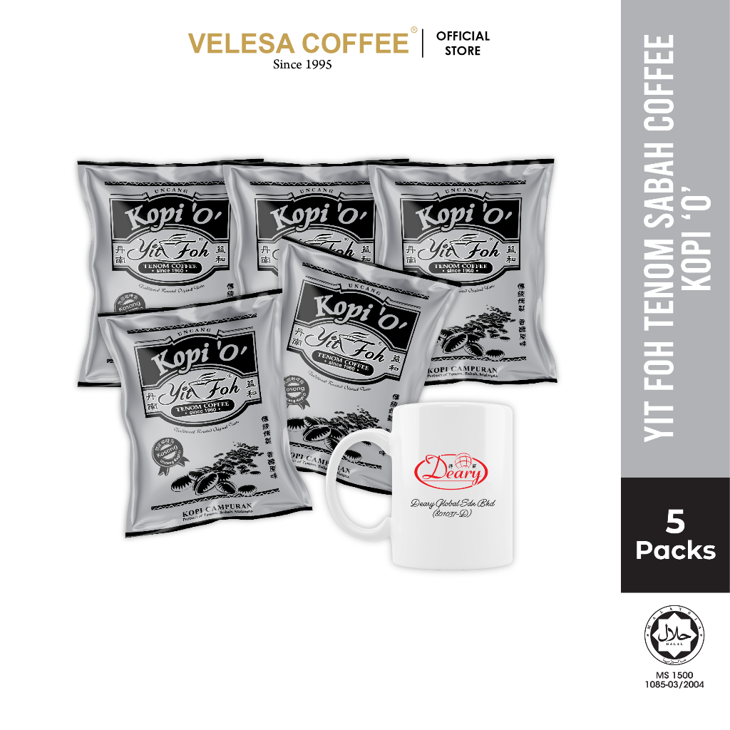 Tenom Yit Foh Coffee Kopi O 沙巴著名咖啡 (Bundle Of 5) [Add-On 1 Deary ...