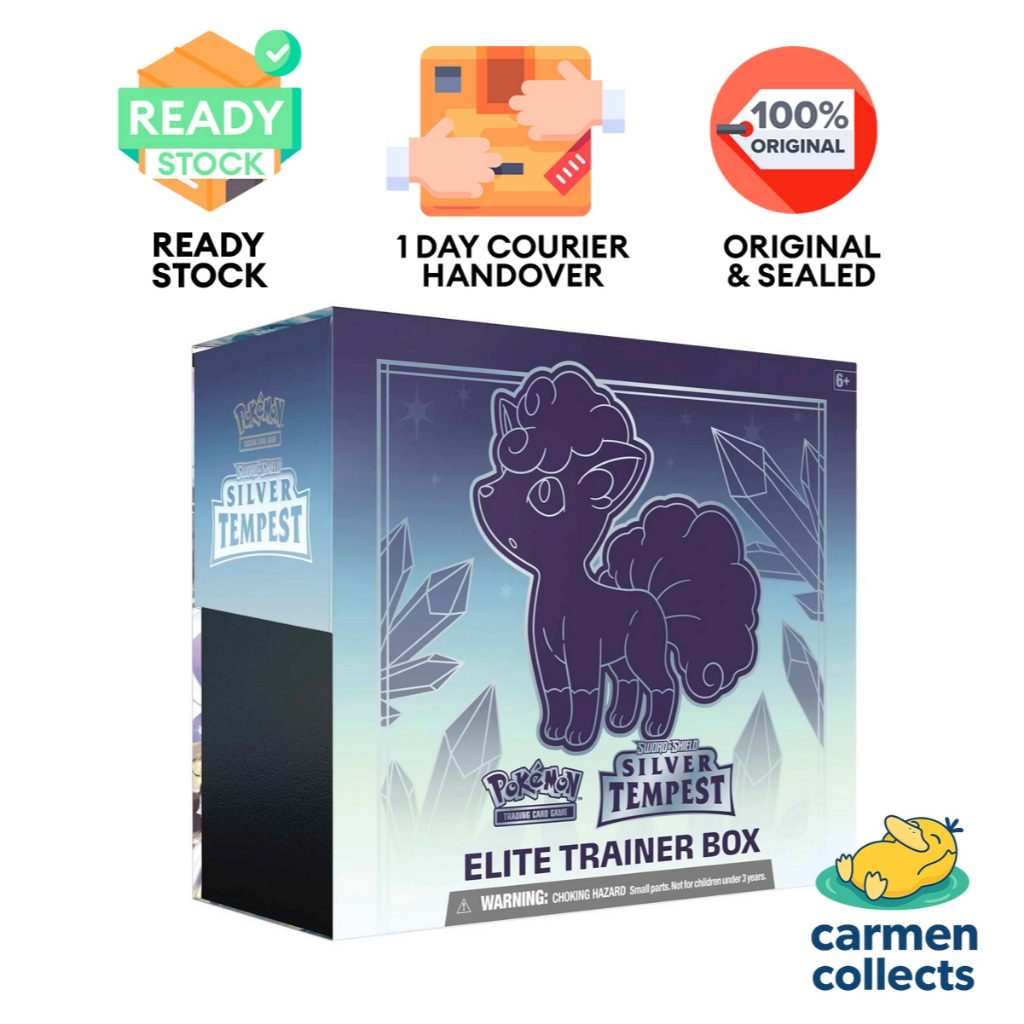 Pokemon TCG : Sword & Shield - Silver Tempest Elite Trainer Box (ETB ...