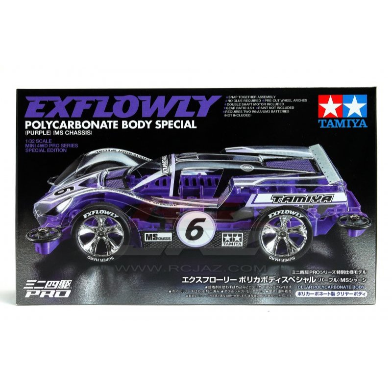 Tamiya 95571 Exflowly Polycarbonate Body Special (Purple) (MS Chassis ...