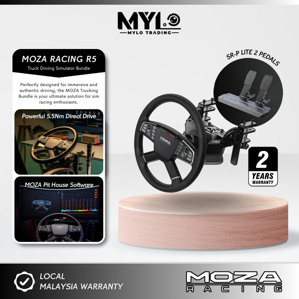 MOZA RACING R5 Truck Driving Simulator Bundle | TSW Truck Wheel | R5 ...