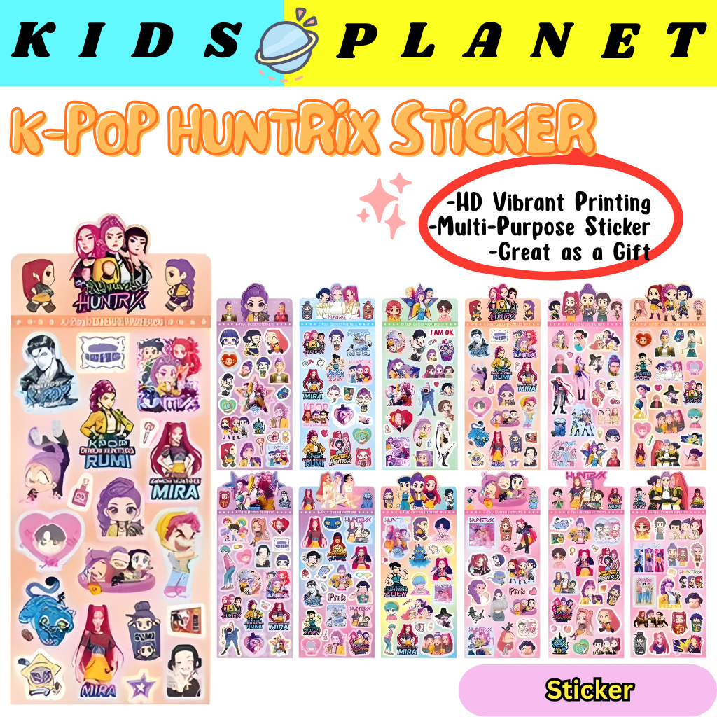 Sticker | Kpop huntrix demon hunters pelekat hiasan comel bling shining ...