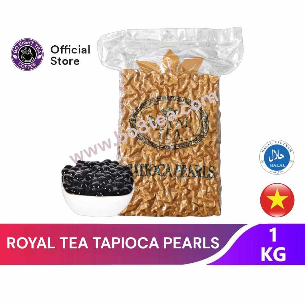 ROYAL TAPICOA PEARLS 1KG 1公斤黑珍珠 Boba | Dessert | Black Pearl | Bubble ...