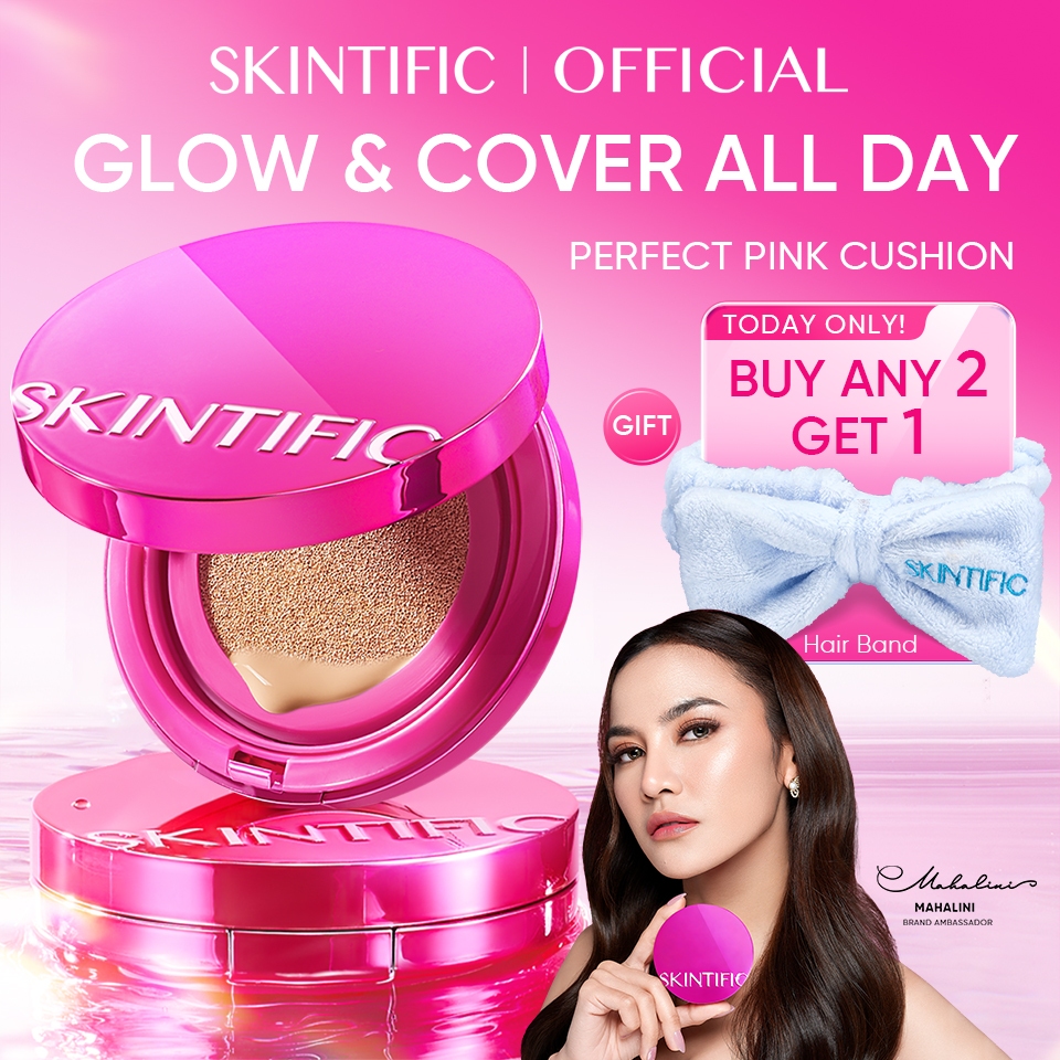 [NEW LAUNCH] SKINTIFIC Cover Perfect Pink Glow Cushion Foundation Full ...