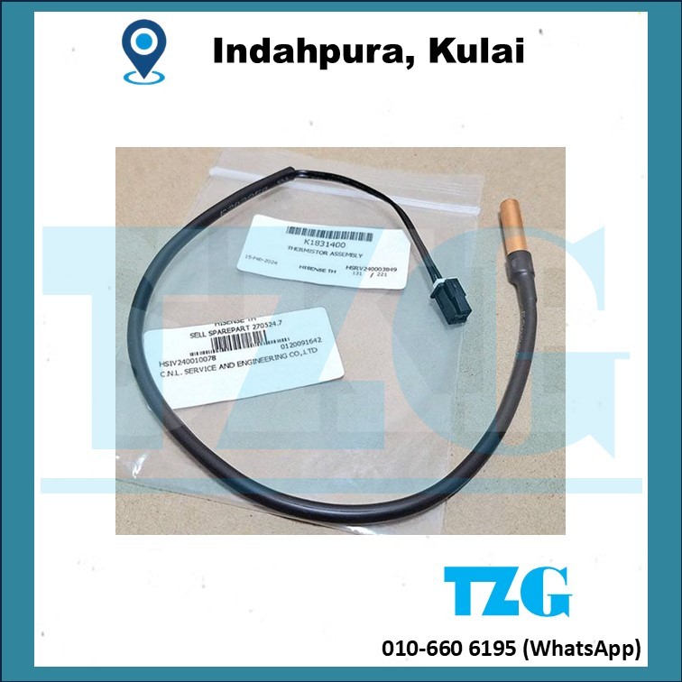 ORIGINAL HISENSE AIR CONDITIONER INDOOR THERMISTOR SENSOR AI10KAGS1(IDU ...