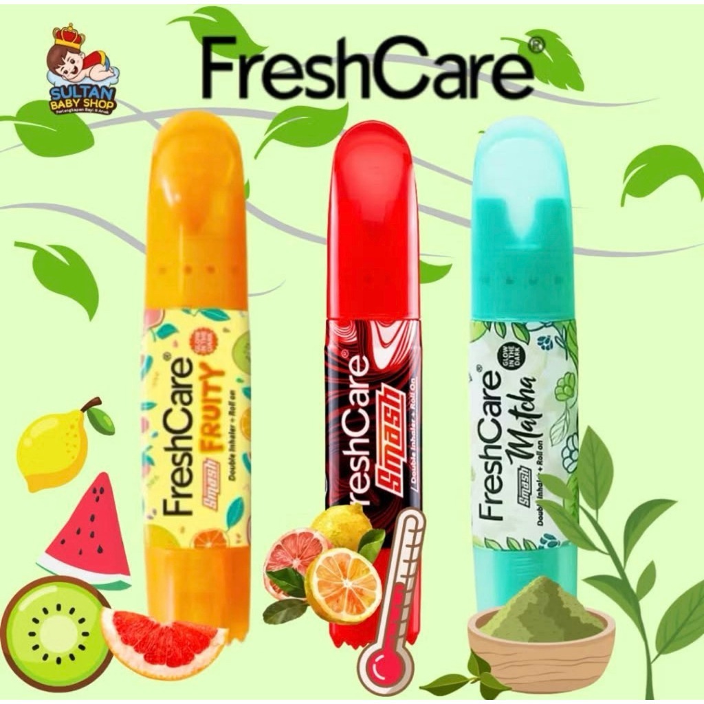 FRESHCARE SMASH MINYAK ANGIN AROMATHERAPY 4in1 Original / Matcha ...