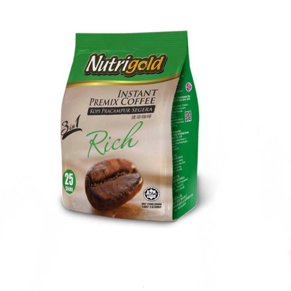 Nutri Rich Instant Premix Coffee 3in1 (20g x 25s) | Shopee Malaysia