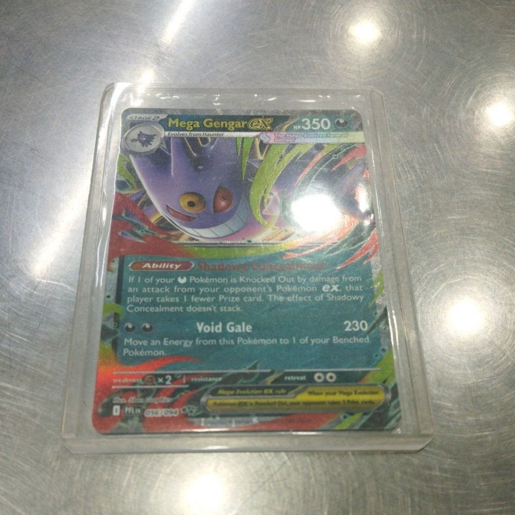 Original Pokémon TCG - Mega Gengar Ex 056/094 Phantasm Flame | Shopee ...