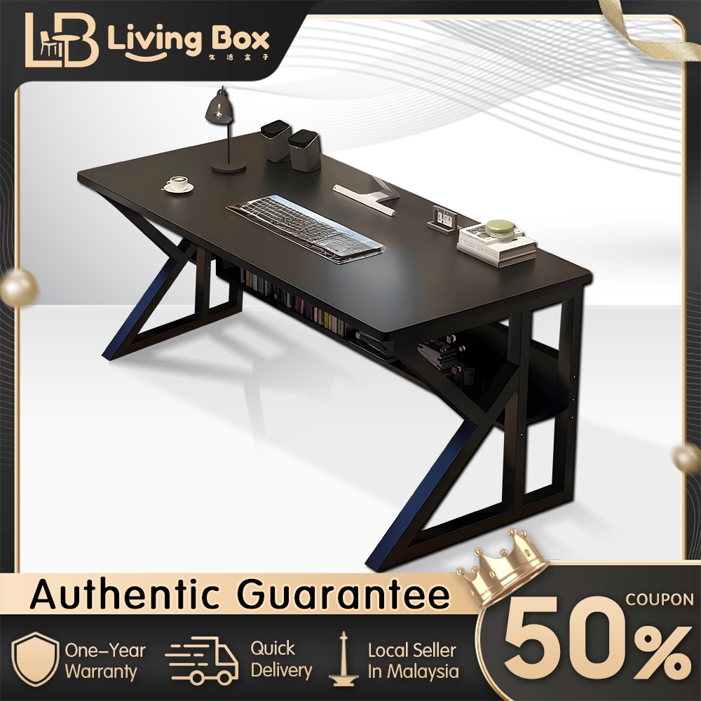 140/120CM Gaming Table Upgrade Carbon Matt Anti-Scratch PC Table Meja ...