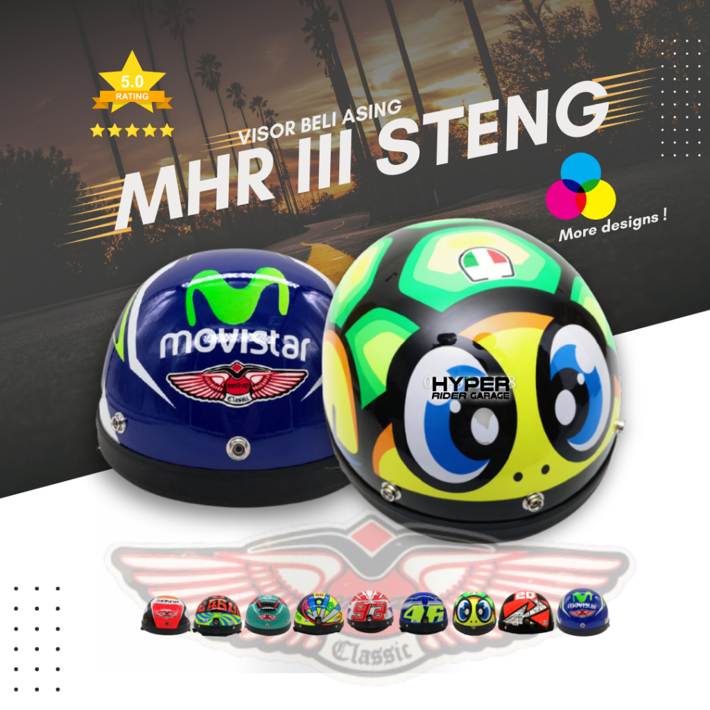 MYRIDER MHR III Steng Special Helmet 100% Genuine Movistar Repsol ...