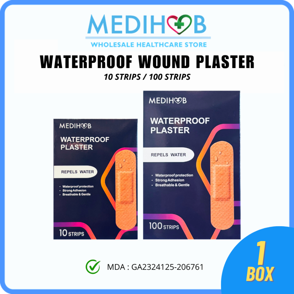 [𝐌𝐃𝐀 𝐀𝐏𝐏𝐑𝐎𝐕𝐄𝐃] Medihub Waterproof Wound Plaster | Sterile First Aid ...