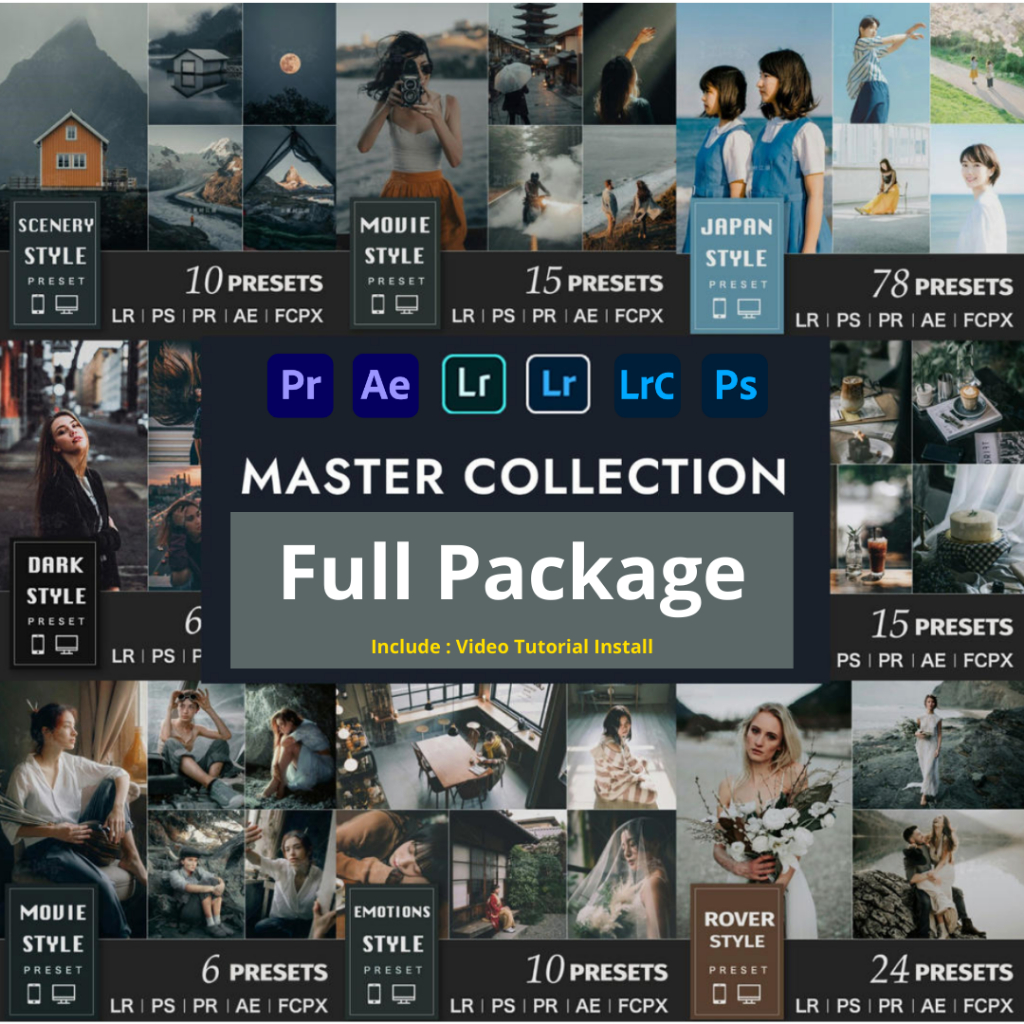 MASTER COLLECTION Full Package (Adobe Premiere Pro / Photoshop ...