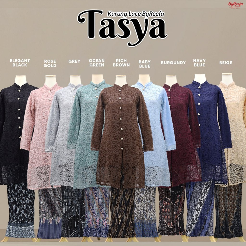 ByReefa | Kurung Lace TASYA | Material Premium Lace with Full Lining ...