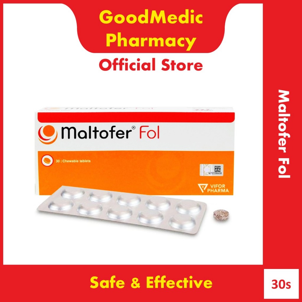 Maltofer Fol 100mg Chewable Tablet (30s) | Shopee Malaysia