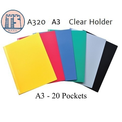 A3 CLEAR HOLDER FILE /POCKET CLEAR FILE/Clear Book / Clear Holder ...