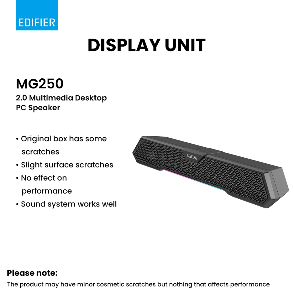 Edifier MG250 [Display Unit] Multimedia Desktop Bluetooth Speaker ...