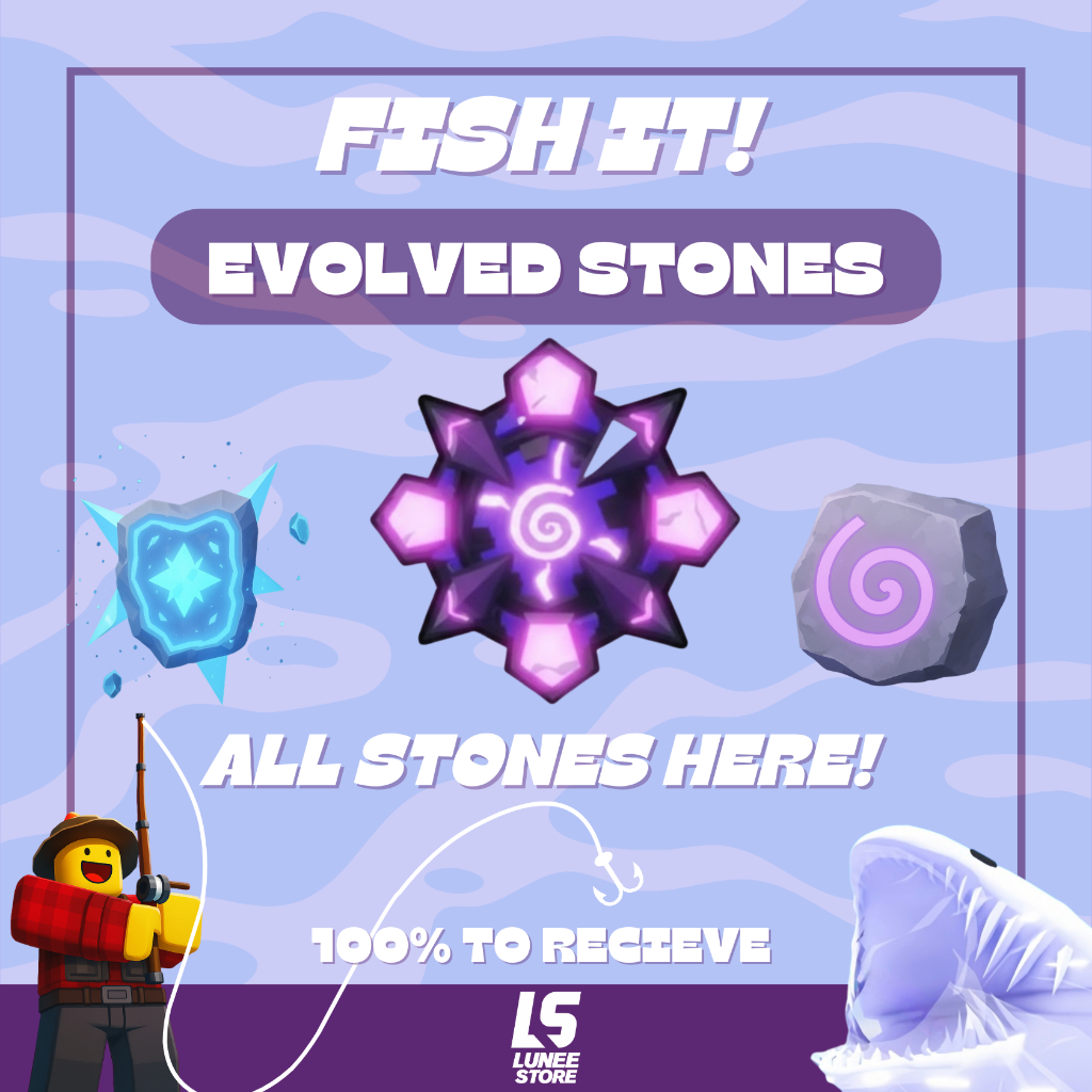 FISH IT - EVOLVED ENCHANT STONE (ALL STONES) | PC GAME | Shopee Malaysia