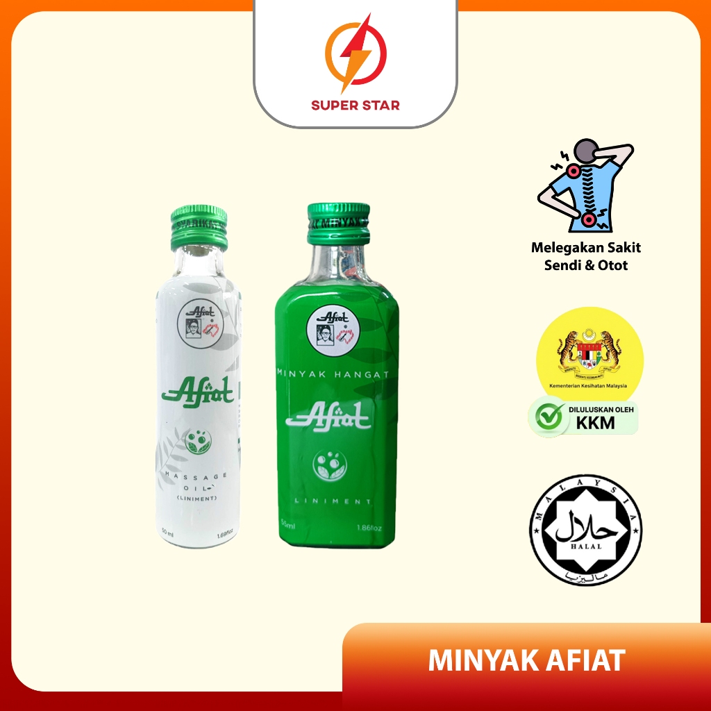 Afiat Minyak 50ml / Afiat Minyak Hangat 55ml | Shopee Malaysia