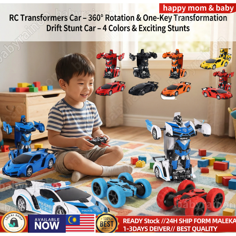 Kids Toy Rc Car Control Car Robot Kereta Control Drift Stunt Car 360 ...