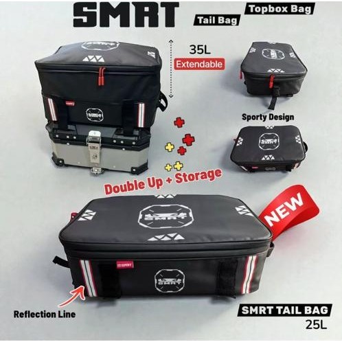 SMRT MOTOR Top Box Bag Waterproof Cycling Top Box Bag 25L Waterproof ...