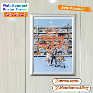 Poster Frame A4 A3 A2 Wall Mount Aluminium Picture License Document ...