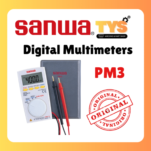 [💯ORIGINAL] SANWA PM3 Digital Multimeters Pocket Type AC/DC Voltmeter ...