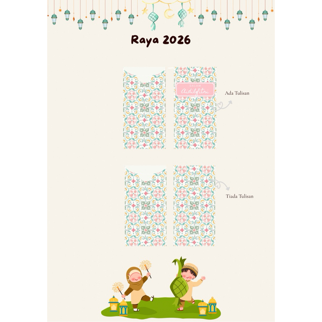 Sampul Duit Raya 2026 | Morocccon Style | Glossy | Waterproof | Shopee ...