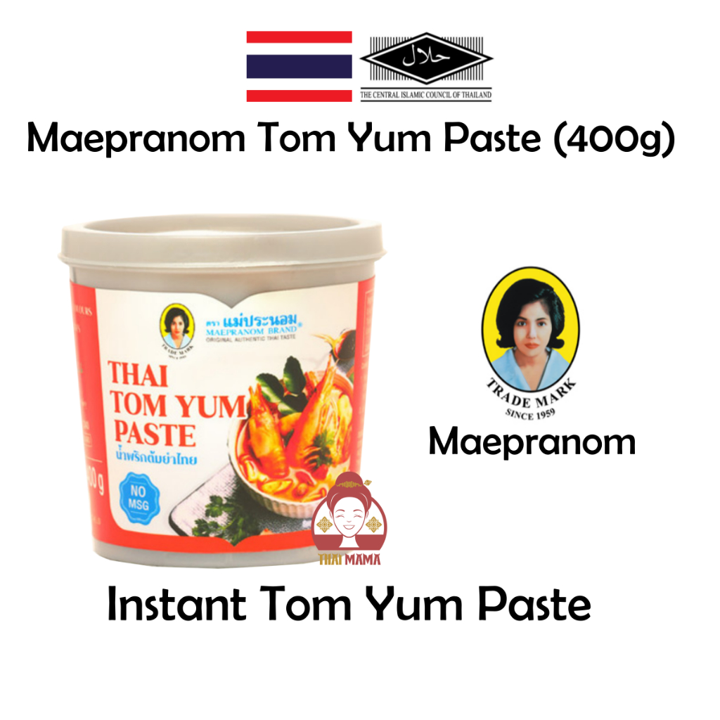 Maepranom Tom Yum Paste 400g [Halal] Tom Yum Paste / Thai Tom Yum Paste ...