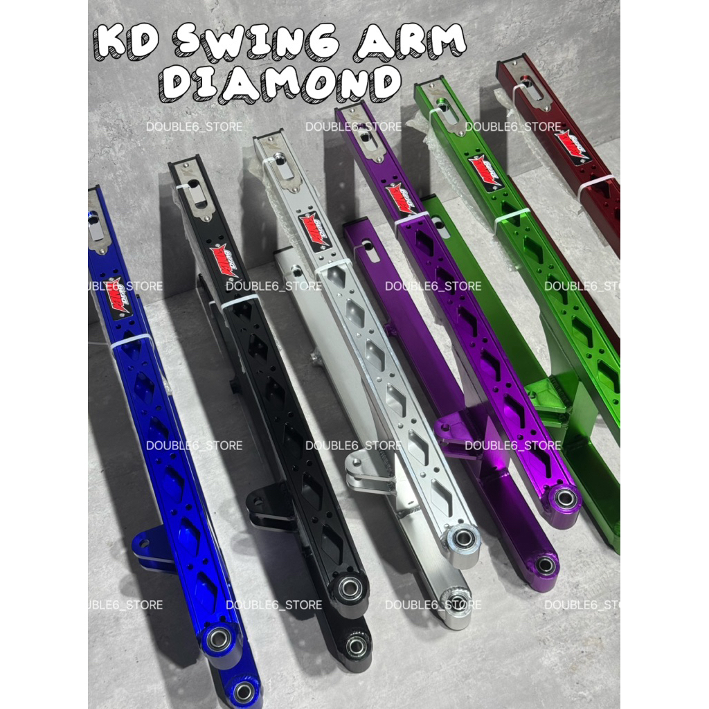 KING DRAG SWING ARM DIAMOND NEW MODEL CNC SWINGARM +2 INCH FOR Y15ZR ...