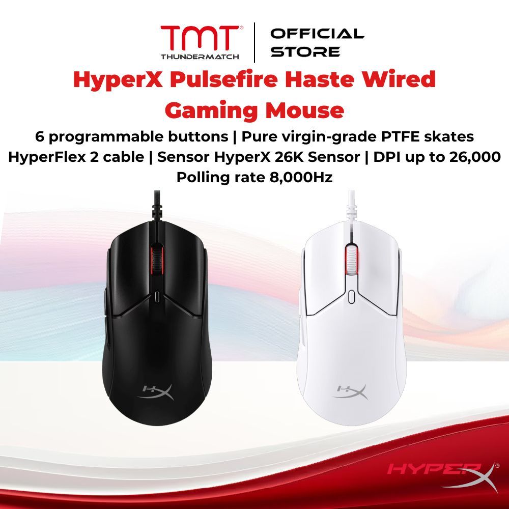 HyperX Pulsefire Haste Wired Gaming Mouse | 2Y Warranty GDT | Shopee ...