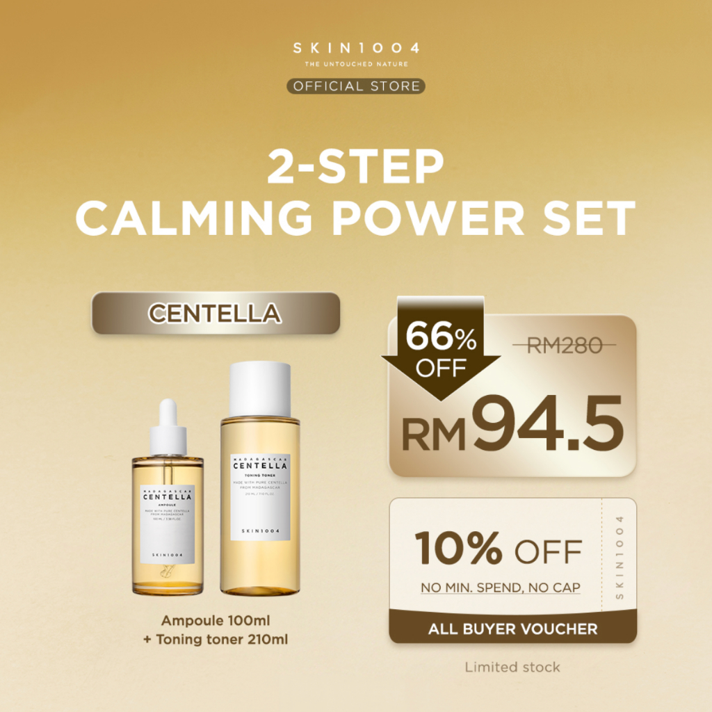 SKIN1004 2-Step Calming Power Set (Centella Ampoule 100ml + Centella ...