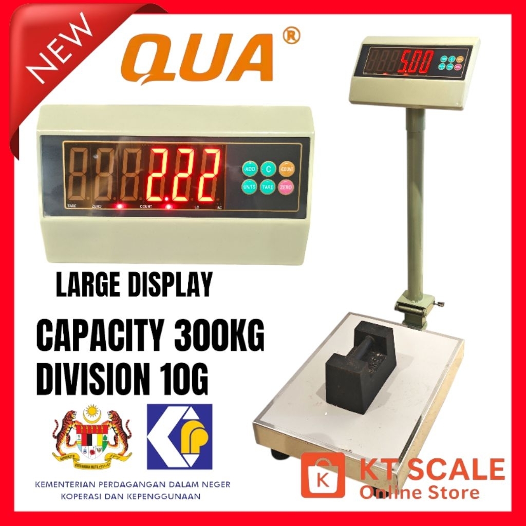 300KG 150KG TIMBANG QUA DIGITAL PLATFORM SCALE 831 SERIES | Shopee Malaysia