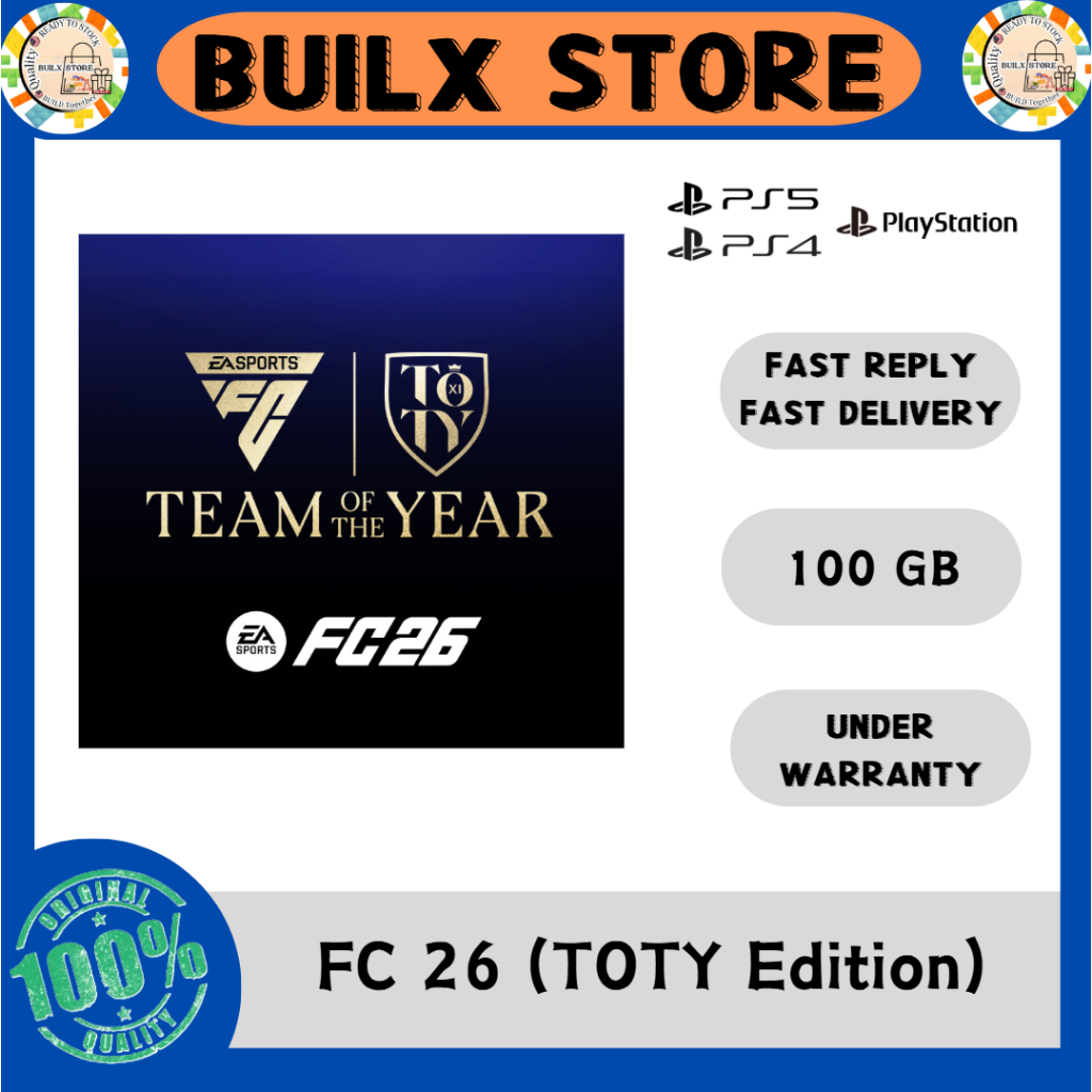 FC 26 FIFA 26 EA Sports FC 26 (TOTY Edition) - PS4 & PS5 [Permainan Muat Turun Digital / Digital ...