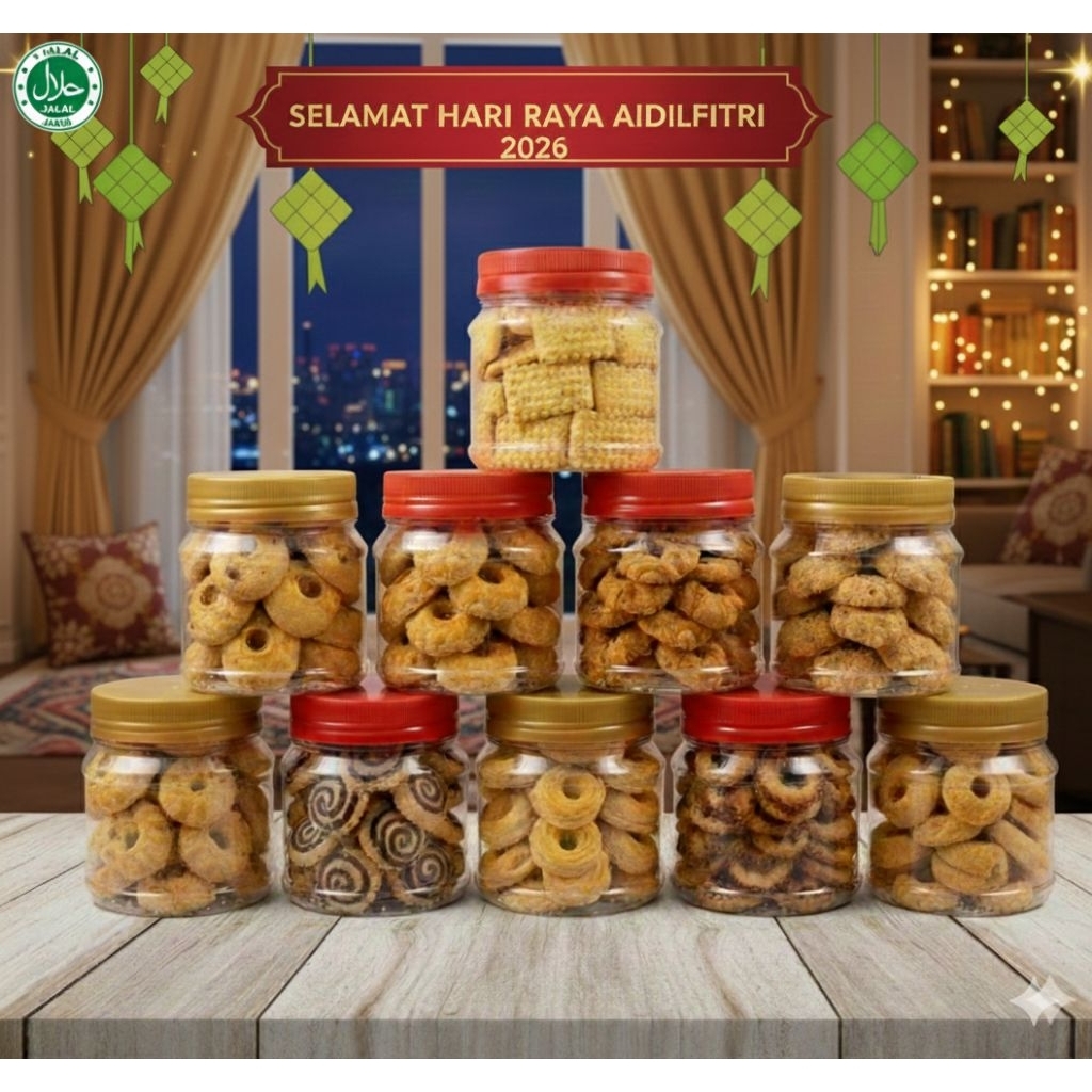 Biskut Raya 2026 Biscuit Festival Gross Weight 100g/200g/RM18.99 400g ...