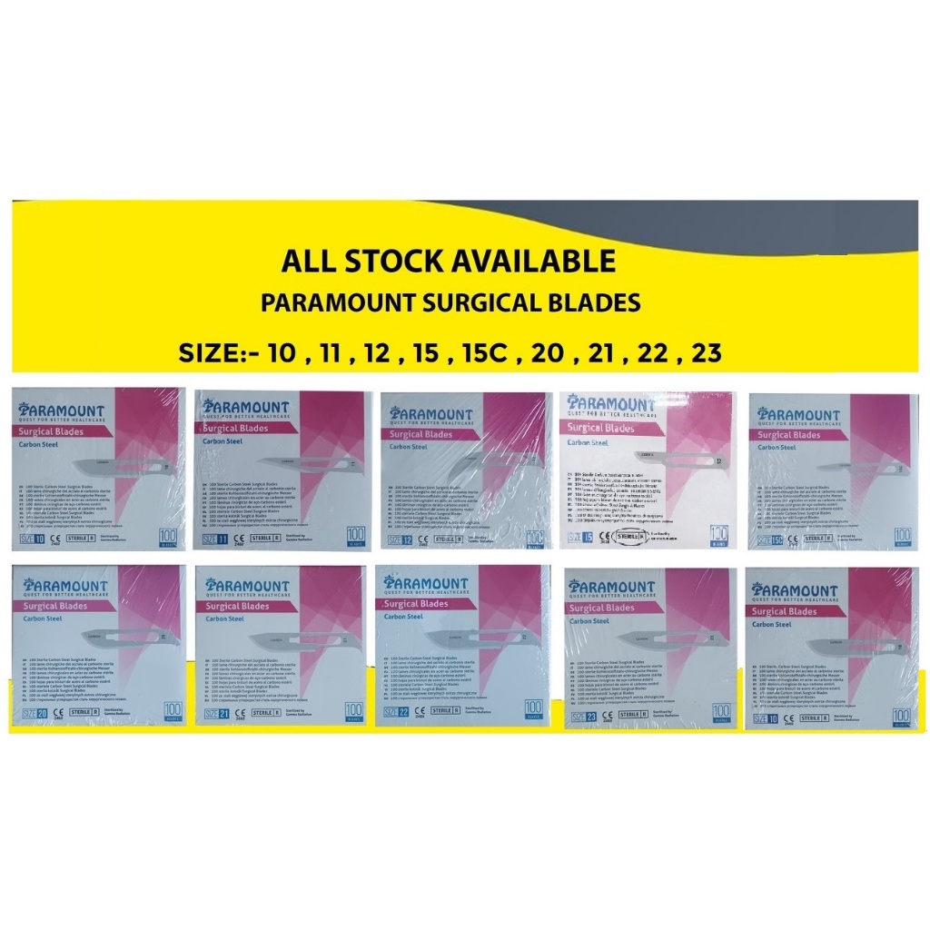 SURGICAL SCALPEL BLADE SIZE 10,11,12, 15, 15C ,20, 21, 22, 23 | Shopee ...