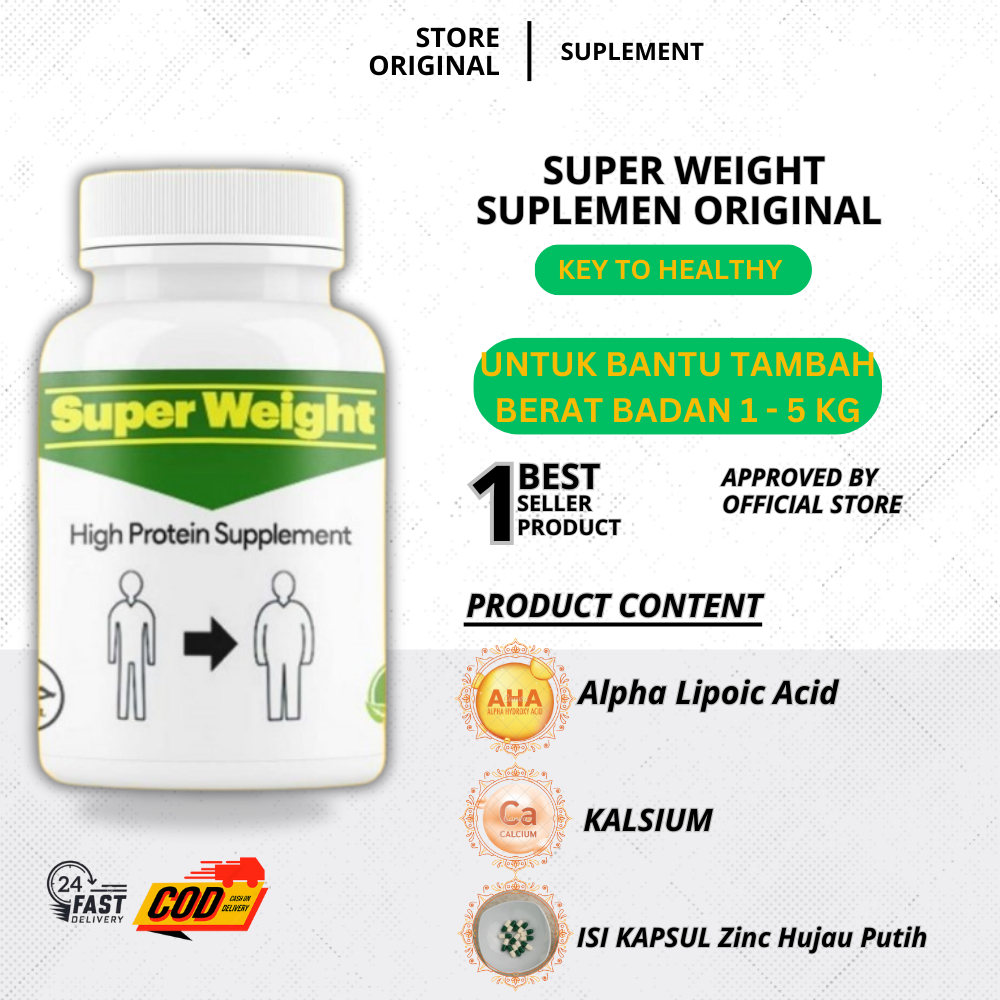 Obat Gemuk Badan Original Super Weight Appeton Weight Gain Vitamin ...