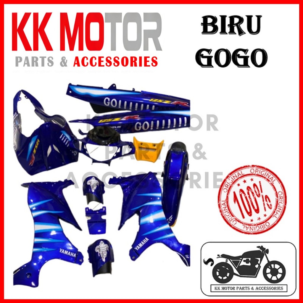 [HLY !!!] YAMAHA Y125 Y125ZR 125ZR COVERSET COVER SET BODY COVER BIRU ...