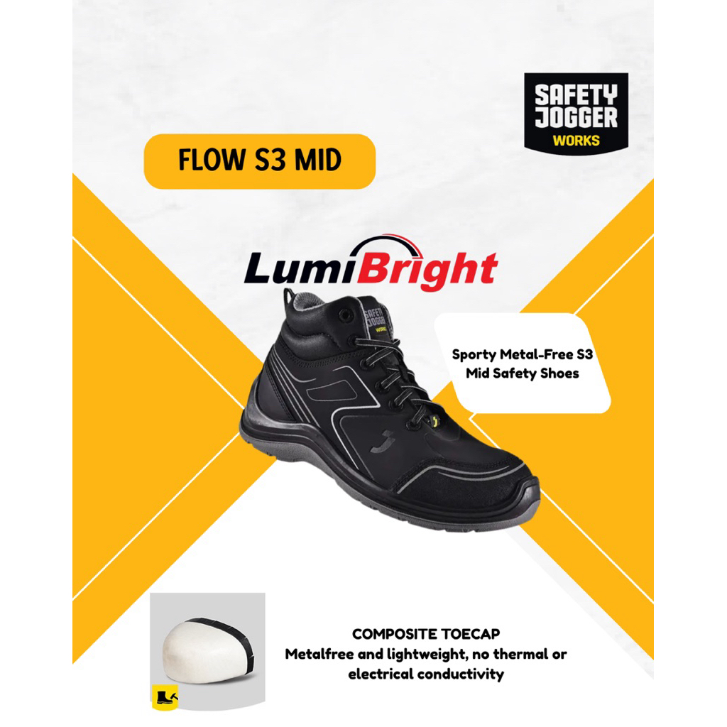 Safety Jogger Flow S3 Mid Cut | Shopee Malaysia