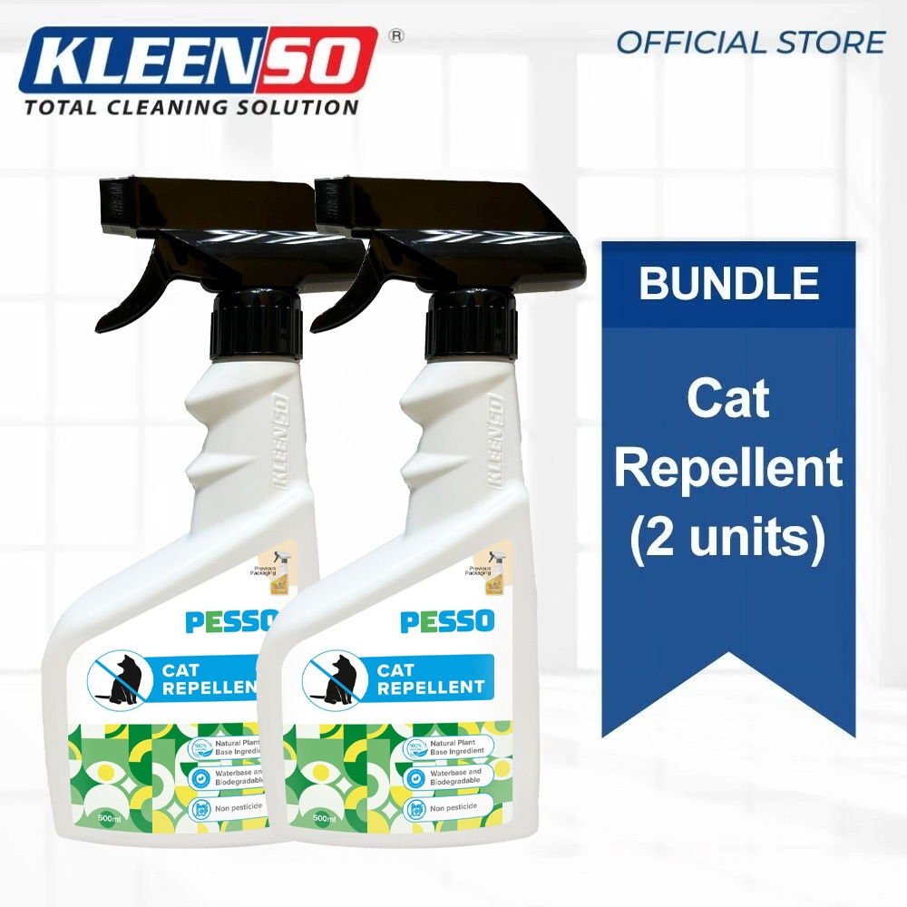KLEENSO Bundle Set Pesso Eco Cat Repellent Spray Water Base Natural ...