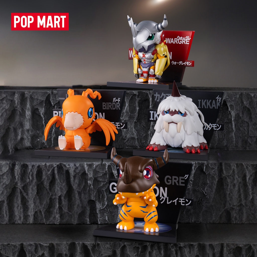 POP MART Digimon Adventure Fridge Magnet Series Figures Blind Box ...