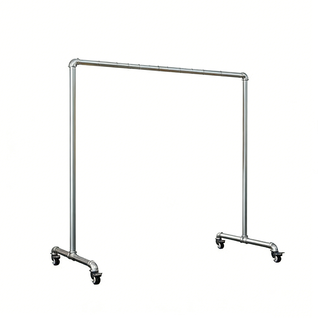 𝐅𝐔𝐑𝐍𝐈𝐒𝐇 𝐅𝐈𝐄𝐒𝐓𝐀 Iron Pipe Clothes Drying Rack with Wheels Mobility Heavy ...