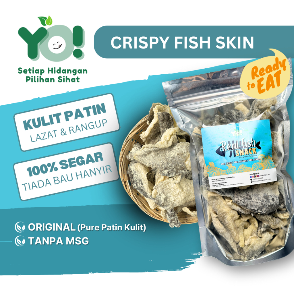 YoHealthy [Snack] Crispy Fish Skin | Kerupuk Kulit Ikan Patin | 酥脆炸鱼皮 ...