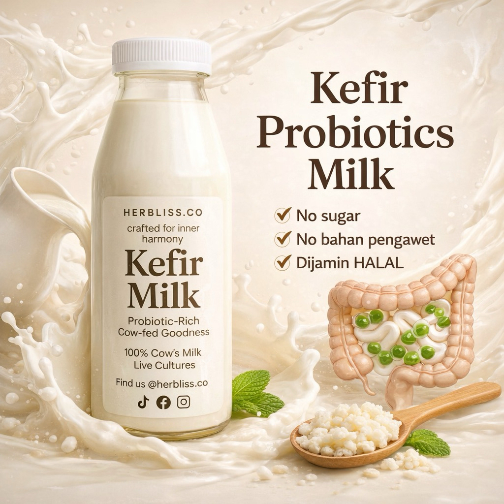 Original Kefir Milk 250ml – Authentic Sour & Tangy, Halal Live ...