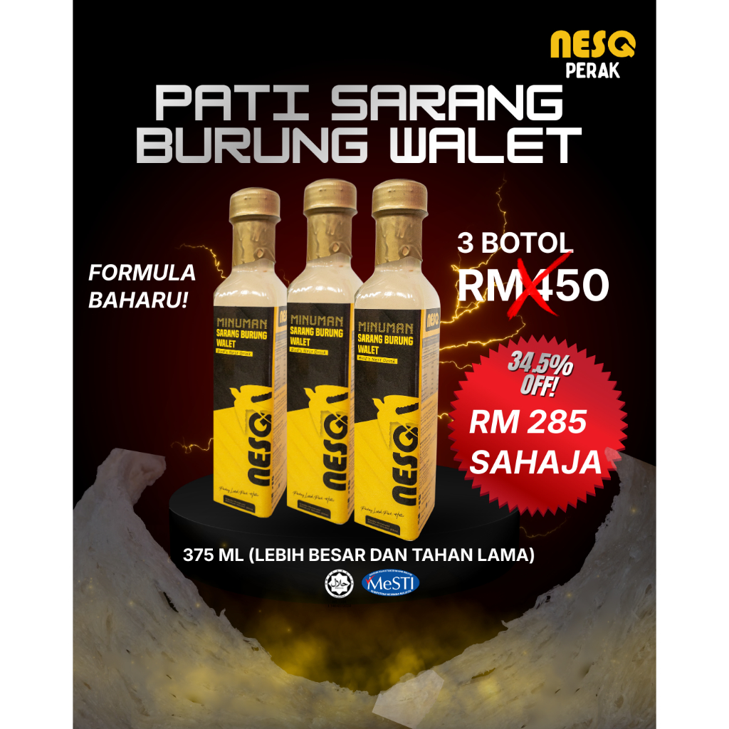 NESQ- SET 3 BOTOL- Pati Sarang Burung Walit (375ML) | Shopee Malaysia