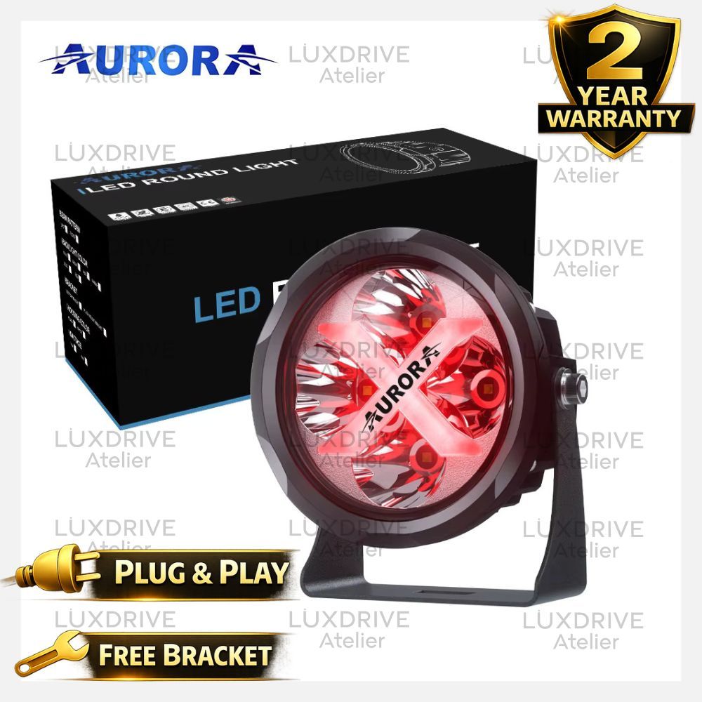 Aurora X 4-Inch RGB LED Spot Beam Pods – 1 Pair Waterproof Work & Fog ...