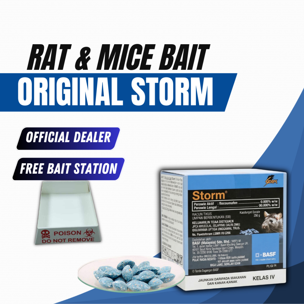 Storm Umpan Tikus Rat Mice Bait Hapus Tikus Effective Rat Bait | Shopee ...