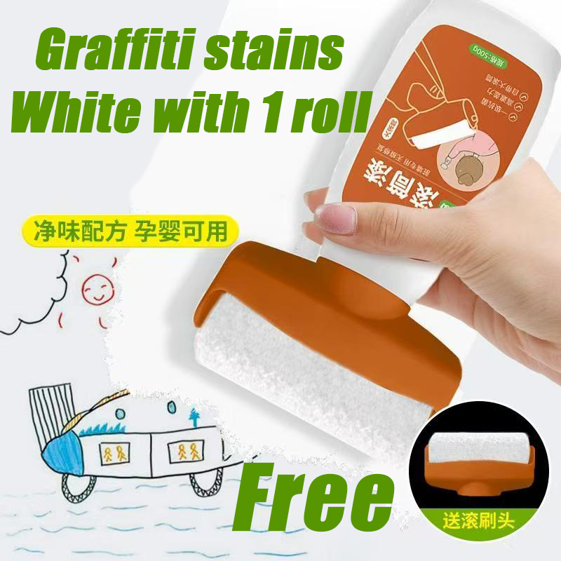 One brush and white Wall paint Nippon paint Cat putih dinding dalam ...