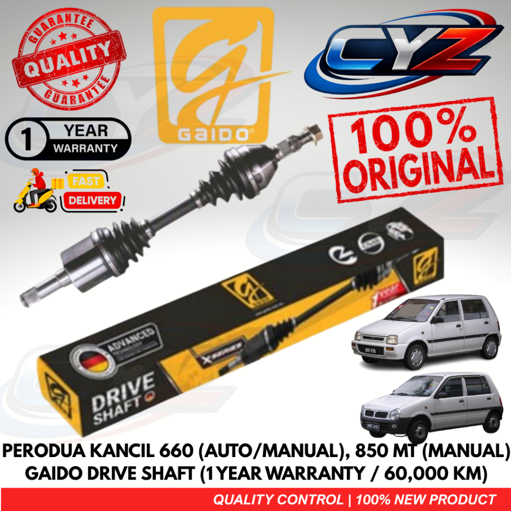 Gaido Drive Shaft PERODUA KANCIL 660 (AUTO/MANUAL), 850 MT (MANUAL ...