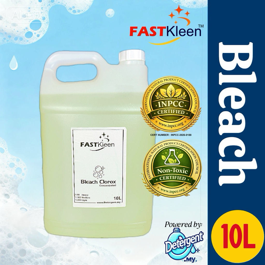 FastKleen Bleach Clorox 10L (READY STOCK) / Bleaching Liquid / Peluntur ...