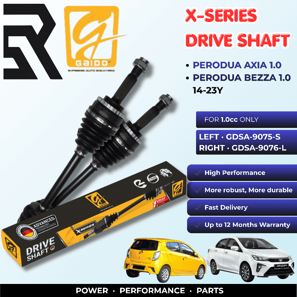 Perodua Axia / Bezza 1.0 14-23Y Gaido X-Series / Classic Drive Shaft (1 ...